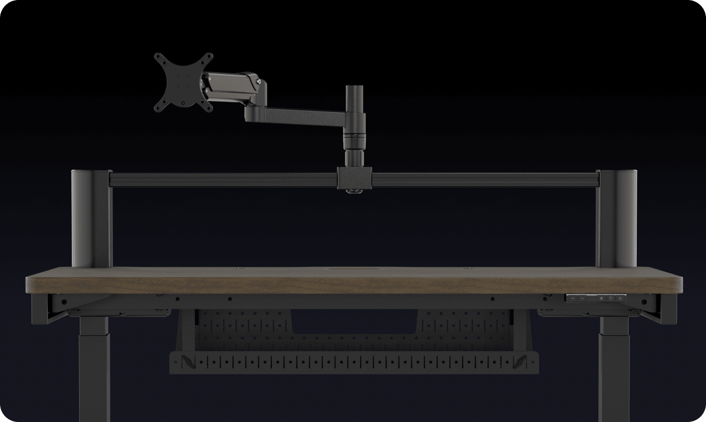 Platform:4 Elevate Desk - Wood, Dark Walnut Stain